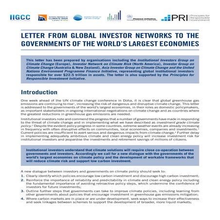 Infographic: Climate Change: Implications for Investors and Financial ...