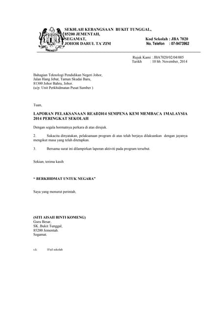 Contoh surat jemputan penceramah | DOCX