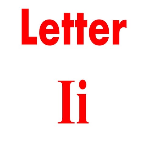 Letter ii | PPTX