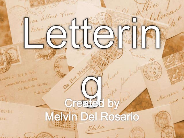 Lettering, Origin and Development.pptx