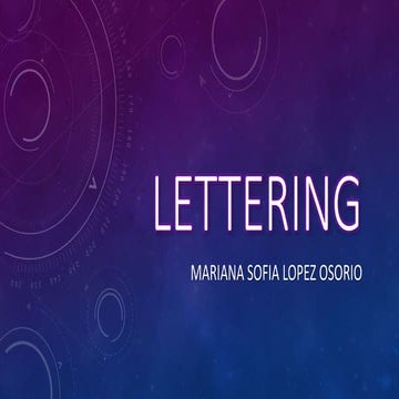 Lettering | PPTX