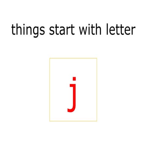 LETTER J | PPTX