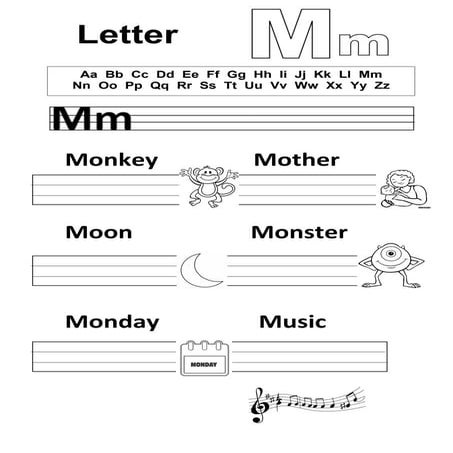 Letter m worksheet | PDF