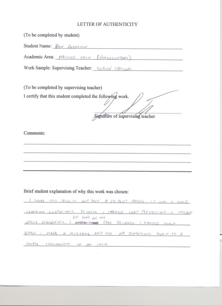 Letter Of Authenticity Treading Part letter-of-authenticity-treading-part