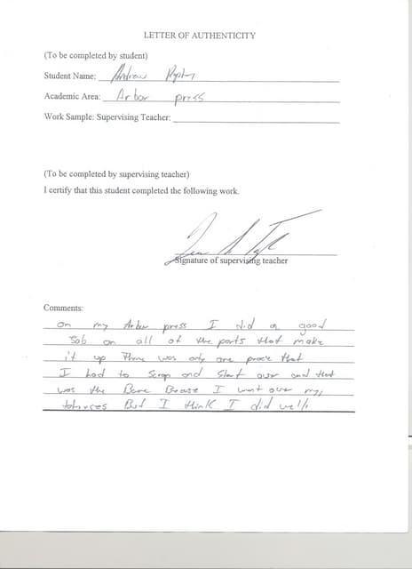 Letter Of Authenticity Skills | PDF
