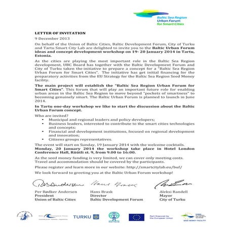 Letter of invitation | PDF