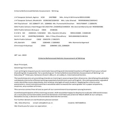 Letter of invitation assessment | DOCX