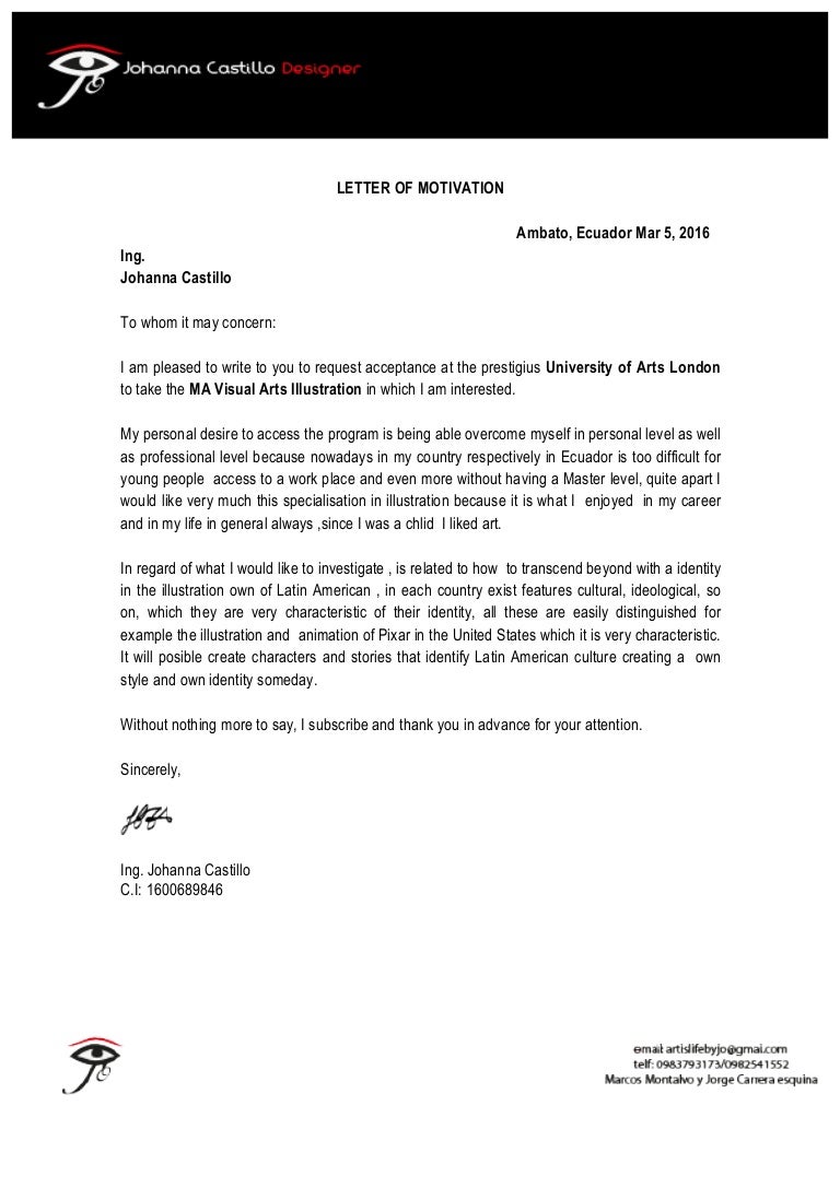 4 Sample Of Motivation Letter For Job Template With