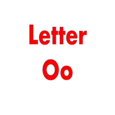 Letter oo | PPTX