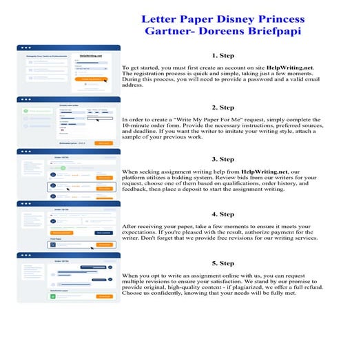 Letter Paper Disney Princess Gartner- Doreens Briefpapi | PDF