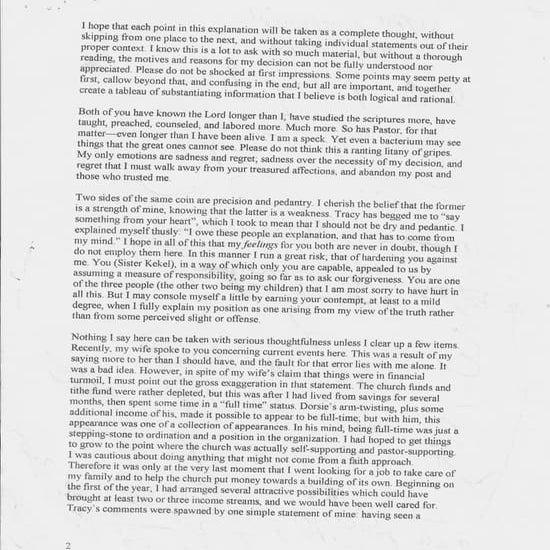 Departure Letter, Page 2 | PDF