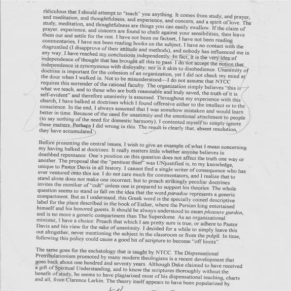 Departure Letter, Page 1 | PDF