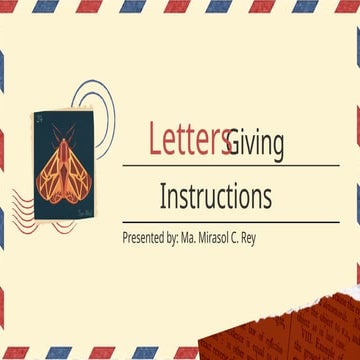 Letters Giving Instructions PowerPoint presentation | PPTX