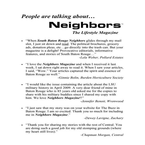 Letters From Neighbors | DOC
