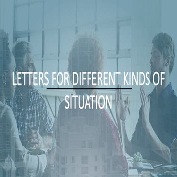 Types of letters including the sales promotional letters and ...