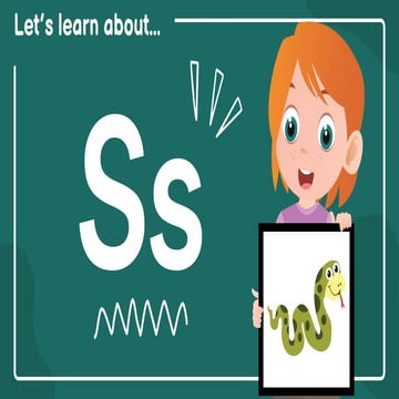 Letter Ss Presentation_Niños en edad escolar | PPT