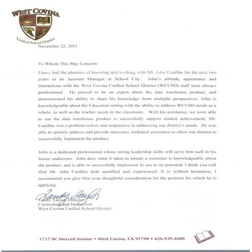 Letter of Recommendation From Tandy Taylor | PDF