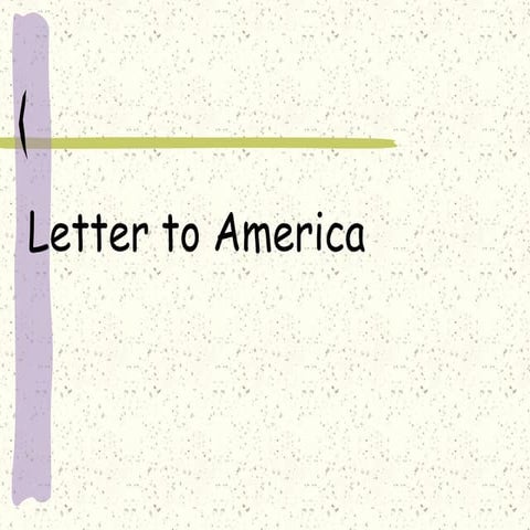 Letter to america alekseenko | PPT