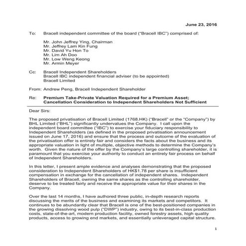 Letter to Bracell IBC 23.6.16 Final | PDF