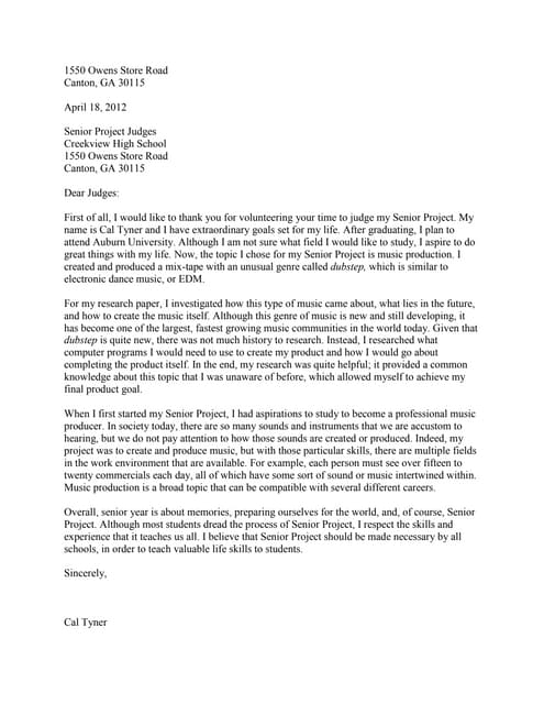 Letter to judges | PDF