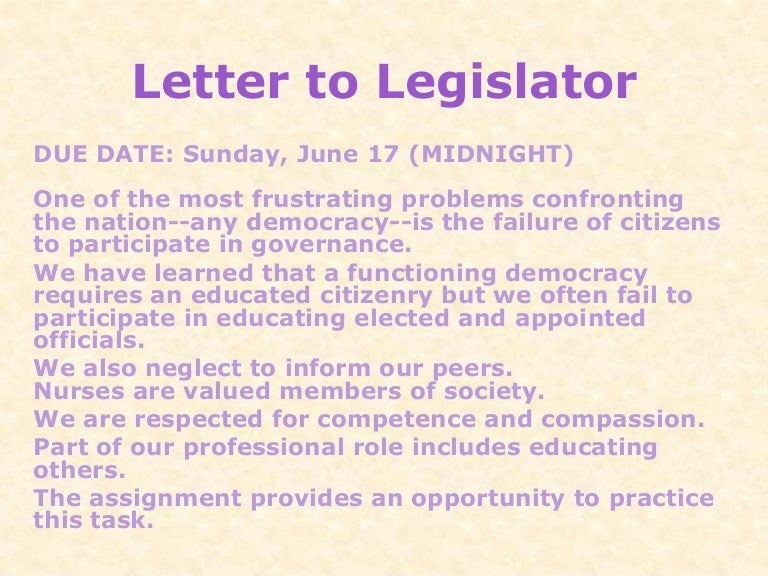 Letter To Legislator 49488 letter-to-legislator-49488