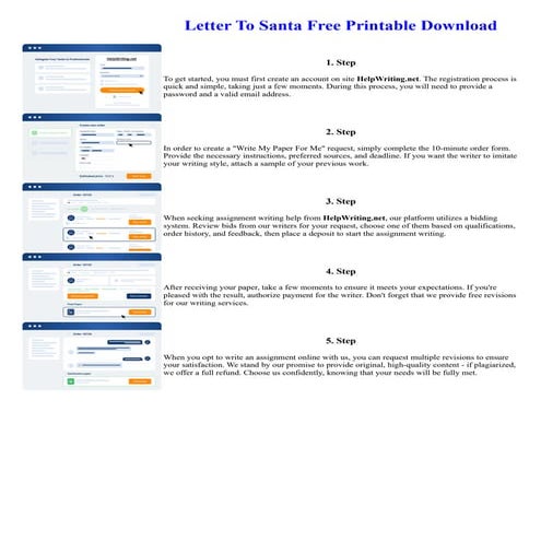 Letter To Santa Free Printable Download | PDF