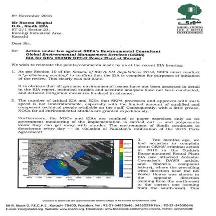 shehri Letter to sepa | PDF