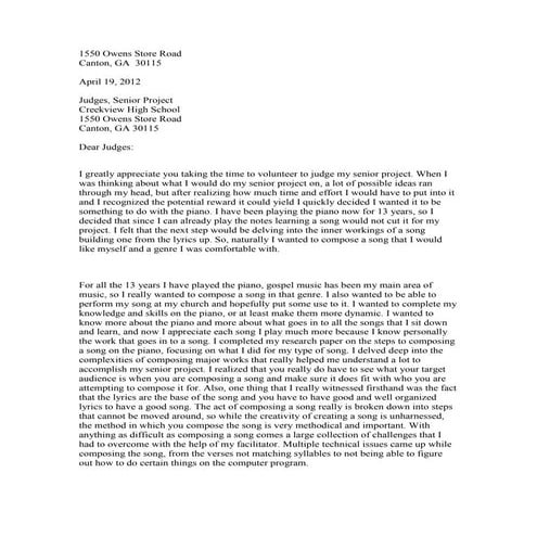 Letter to Judges | DOCX