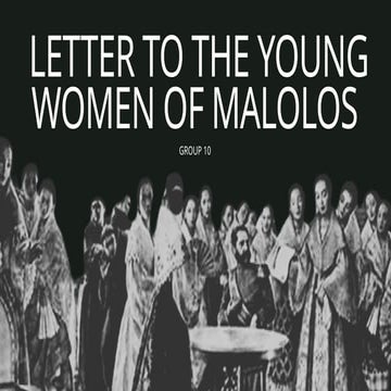The Indolence of Filipinos | PPTX