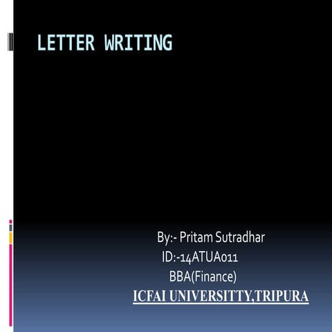 Letter writing | PPT