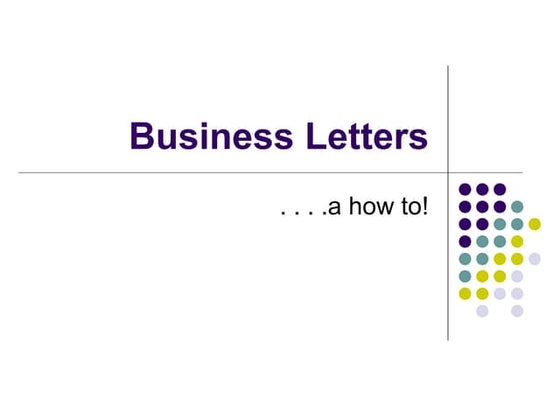 Styles in business letter | PDF
