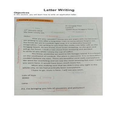 Letter writing | DOCX