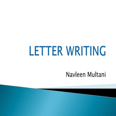 Letter Writing | PPT