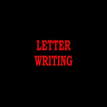 Letter writing and types of letter writing formal and informal. | PPTX