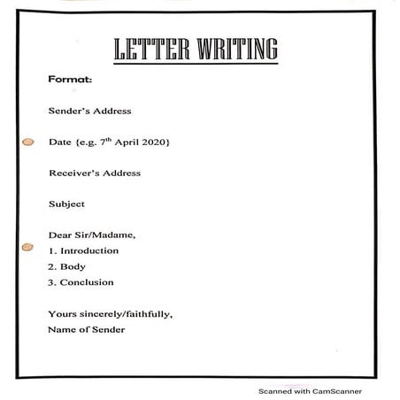 Letter writing Format | PDF