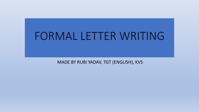 Notice writing ppt | PPTX