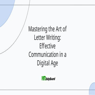 Letter Writing Template, Letter Writing Tips | PPTX