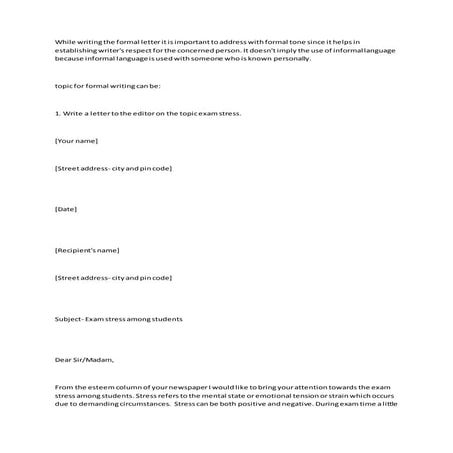 Letter writing tips | PDF