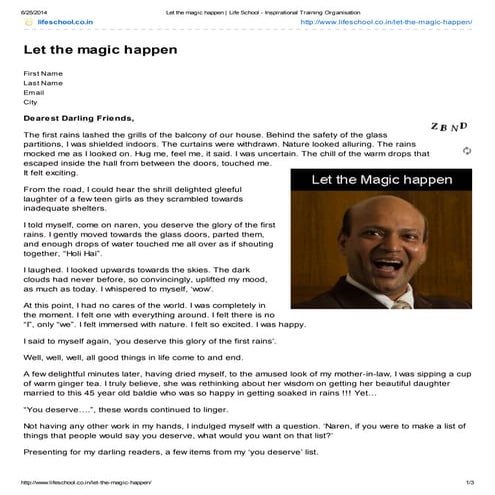 Let the magic happen | PDF