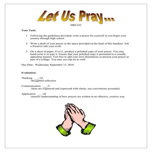 Let Us Pray | PDF