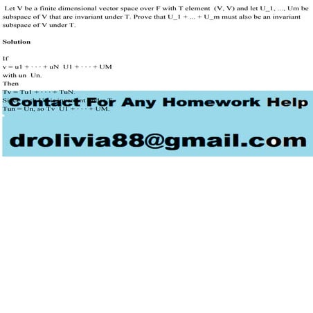 Let V be a finite dimensional vector space over F with T element (V,.pdf