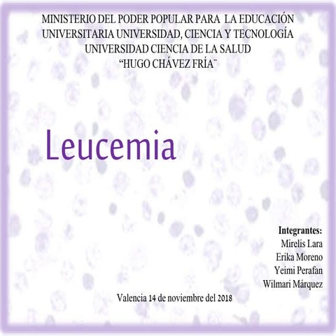 Leucemia definicion etiologia y manifestaciones clinicas.pptx
