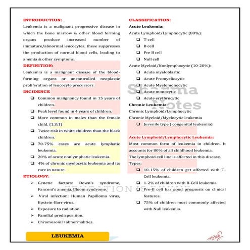 Leukemia | PDF