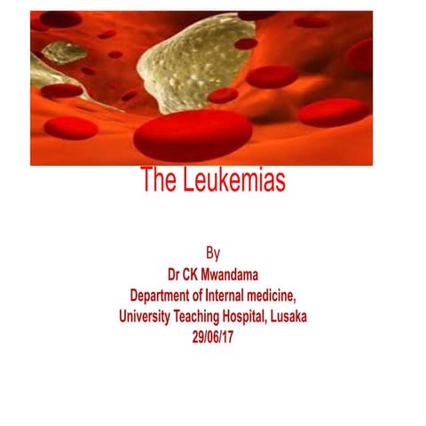 leukemia.pptx | Blood Disorders | Diseases and Conditions