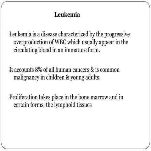 Leukemia .pptx. ........,.................. | PPTX