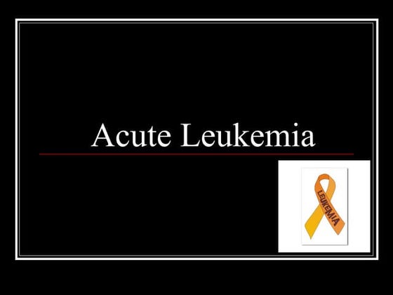 Austin Leukemia | PPT