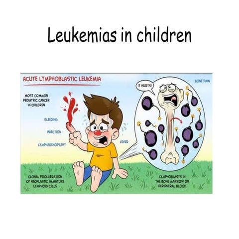 leukemia in children with difference btw all and bll | PPTX