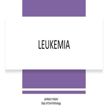 Leukemia presentation | PPT