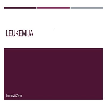Leukemija | PPTX