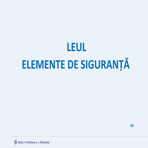 Leul. Elemente de siguranta | PPTX